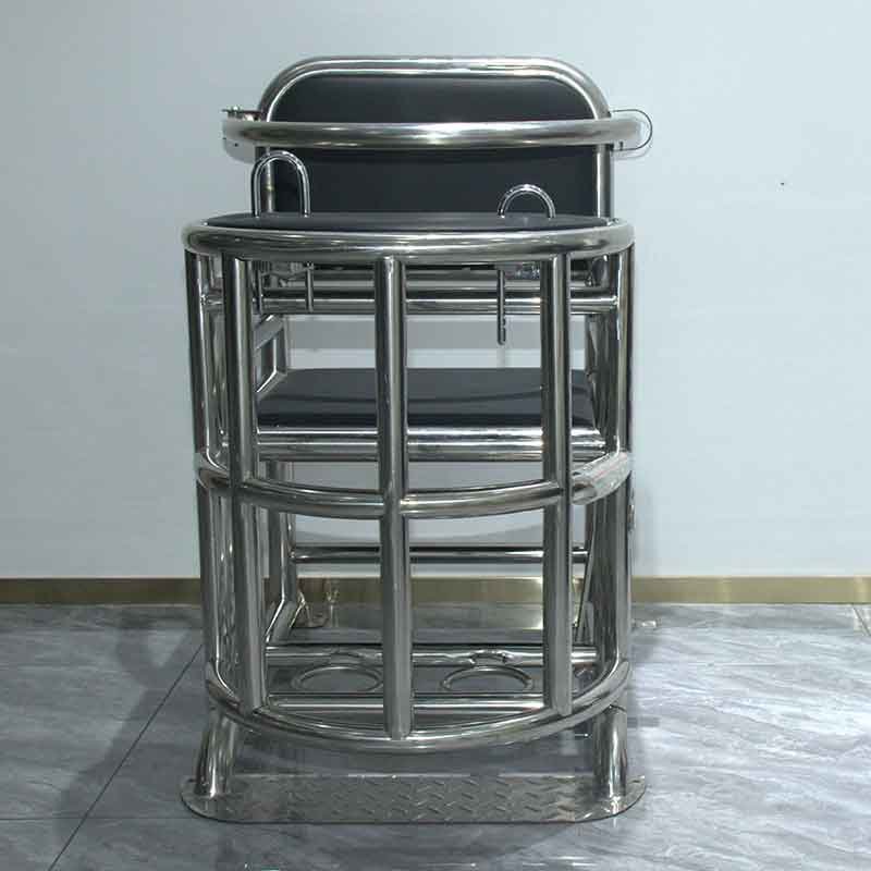 Police Station Furniture Metal Stainless Steel Prisoner Chair Prison ...