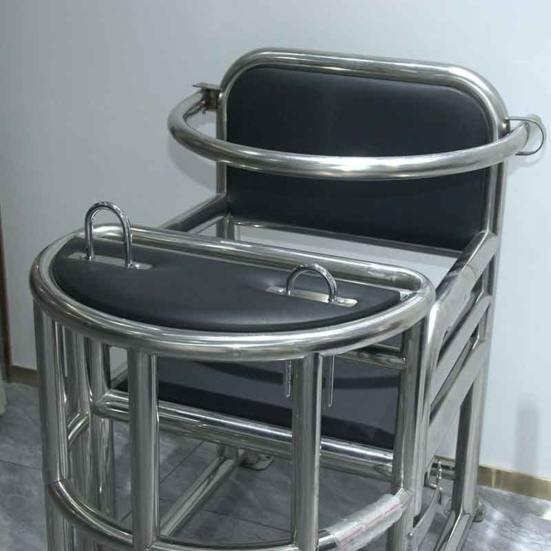 Police Station Furniture Metal Stainless Steel Prisoner Chair Prison ...